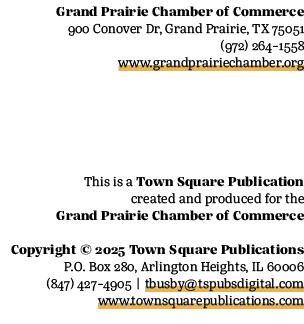 Grand Prairie Chamber Guide 2025